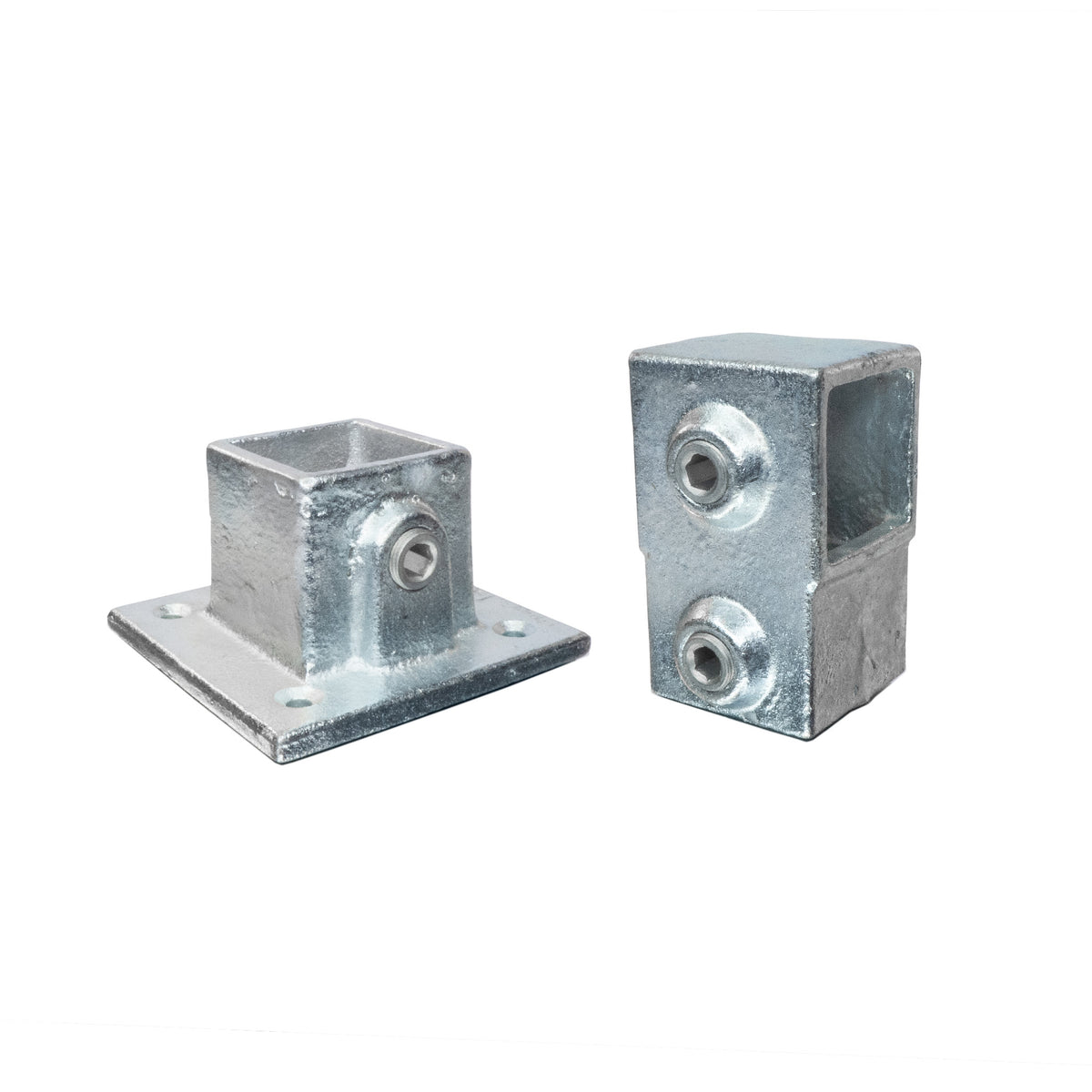 Galvanised steel square SHS 'Box' tube fittings | Tubeclamp – Tubeclamp AU
