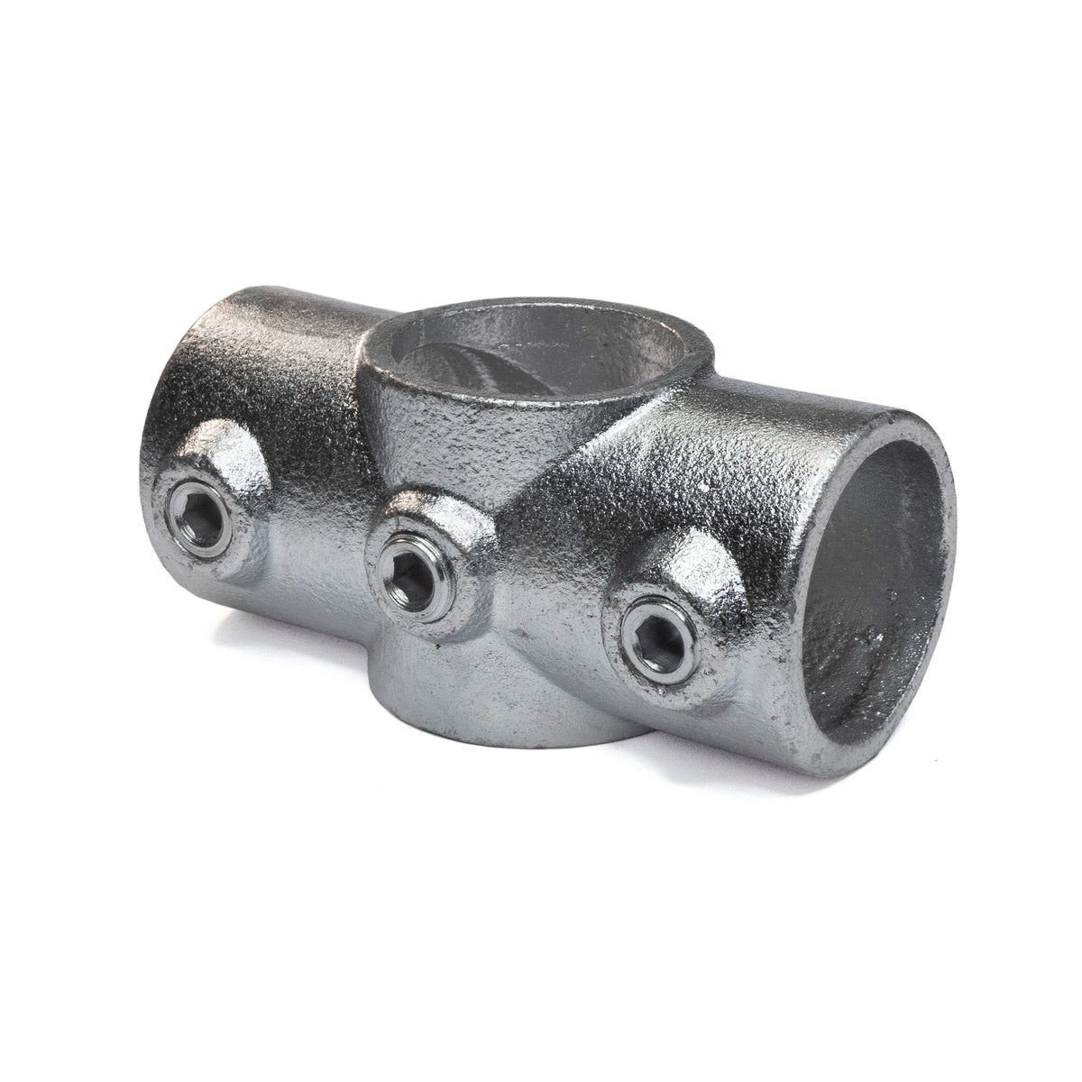 TC119 - Standard Cross Tee Galvanised Pipe Fitting – Tubeclamp AU