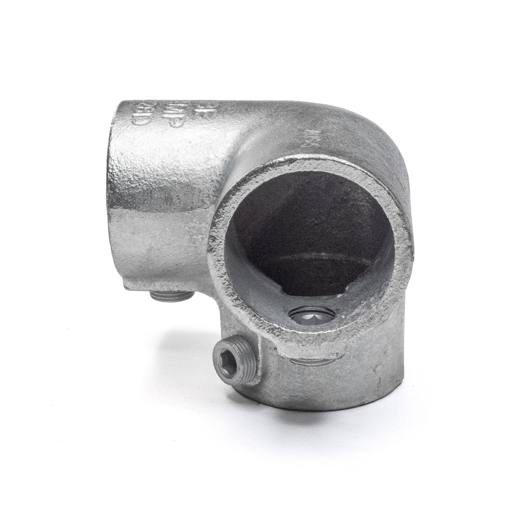 TC128 - Corner Top Cross Galvanised Pipe Fitting – Tubeclamp AU