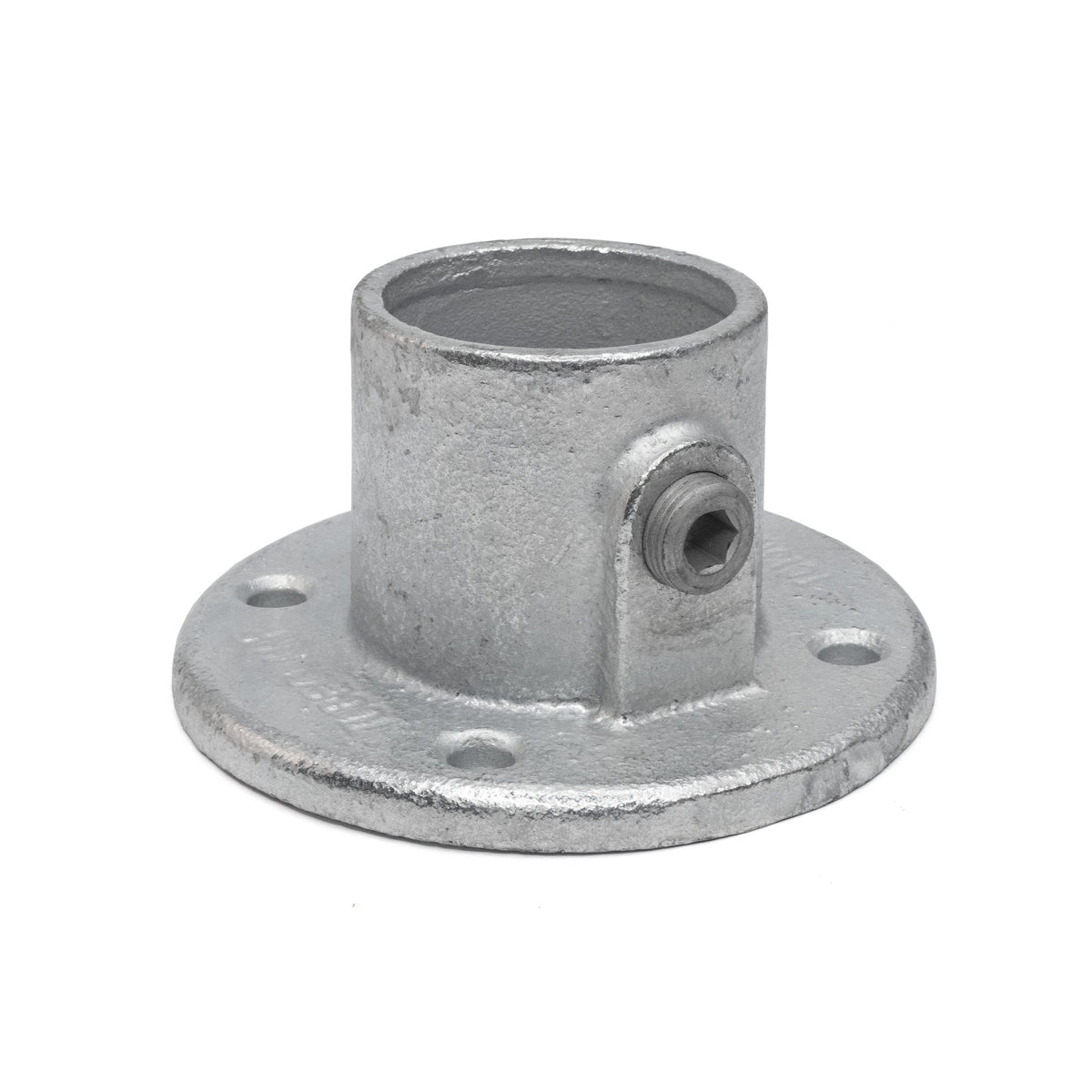 TC131 - Round Wall Flange Galvanised Pipe Fitting – Tubeclamp AU
