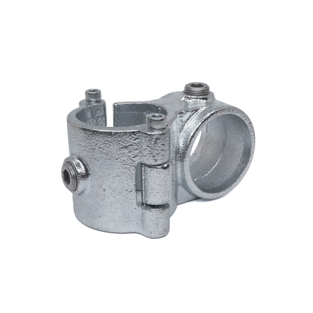 TC137 - Split (Clamp-On) Crossover Galvanised Pipe Fitting – Tubeclamp AU