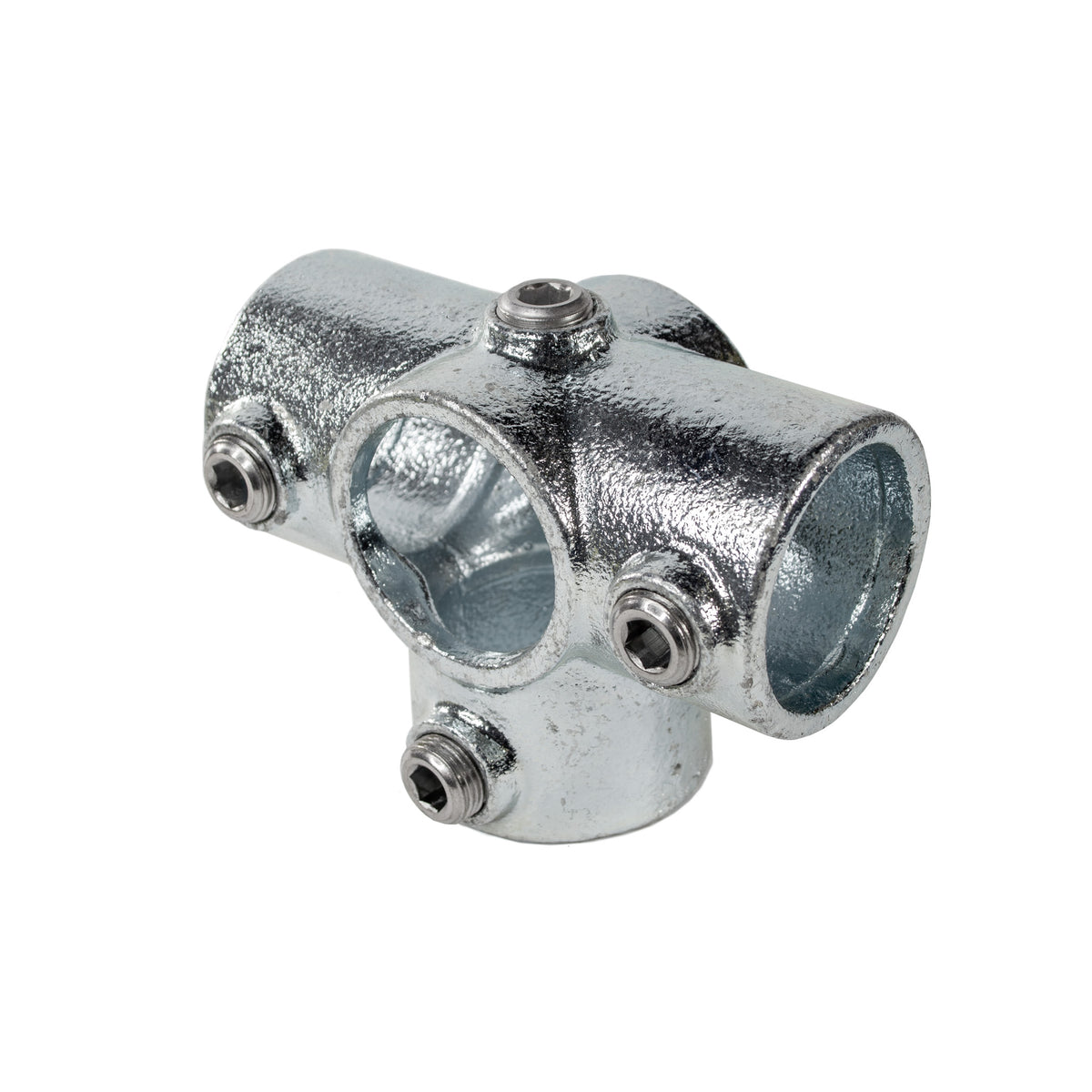 TC176 - Side Outlet Cross (Three Socket Cross) Galvanised Pipe Fitting ...