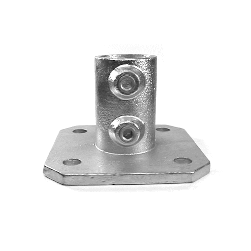 TC233 - Heavy Duty Square Railing Base Flange Galvanised Pipe Fittings ...