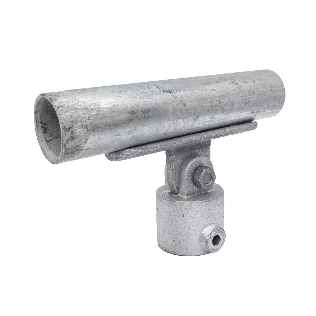 TC755 - DDA Swivel In-line Tee Galvanised Pipe Fitting – Tubeclamp AU