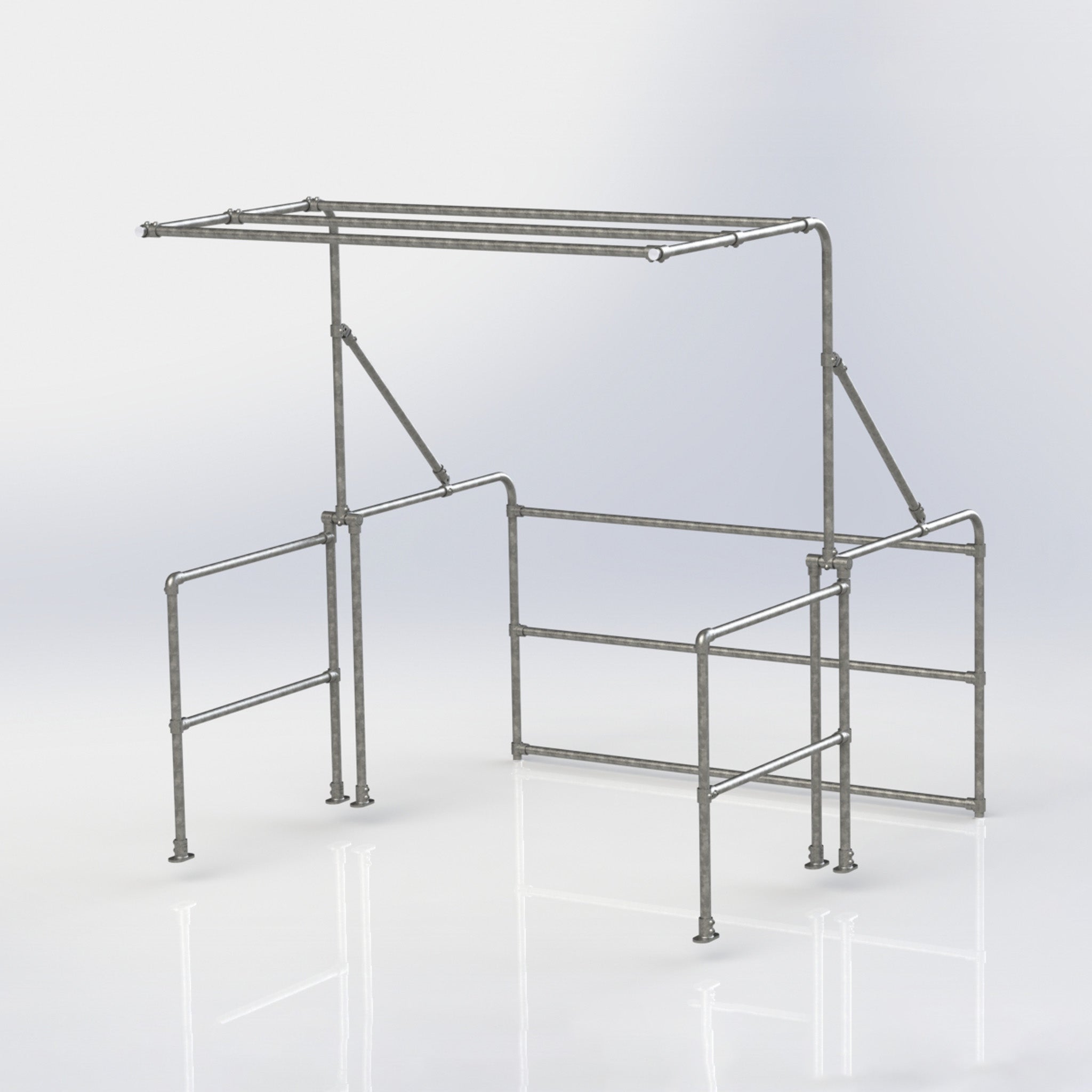 Mezzanine Pallet Up & Over Gate Pipe Structure – Tubeclamp AU