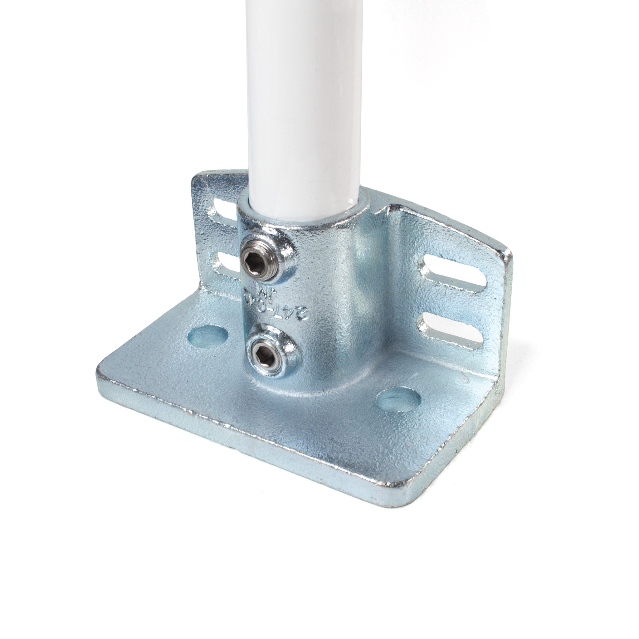 HRP247 - Top Fixing + KickRail Bracket Handrail Stanchion with Vertica ...