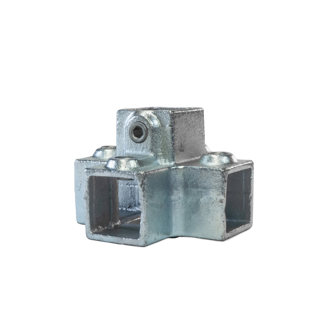 SQ158 - Box Centre Cross Galvanised Fitting – Tubeclamp AU