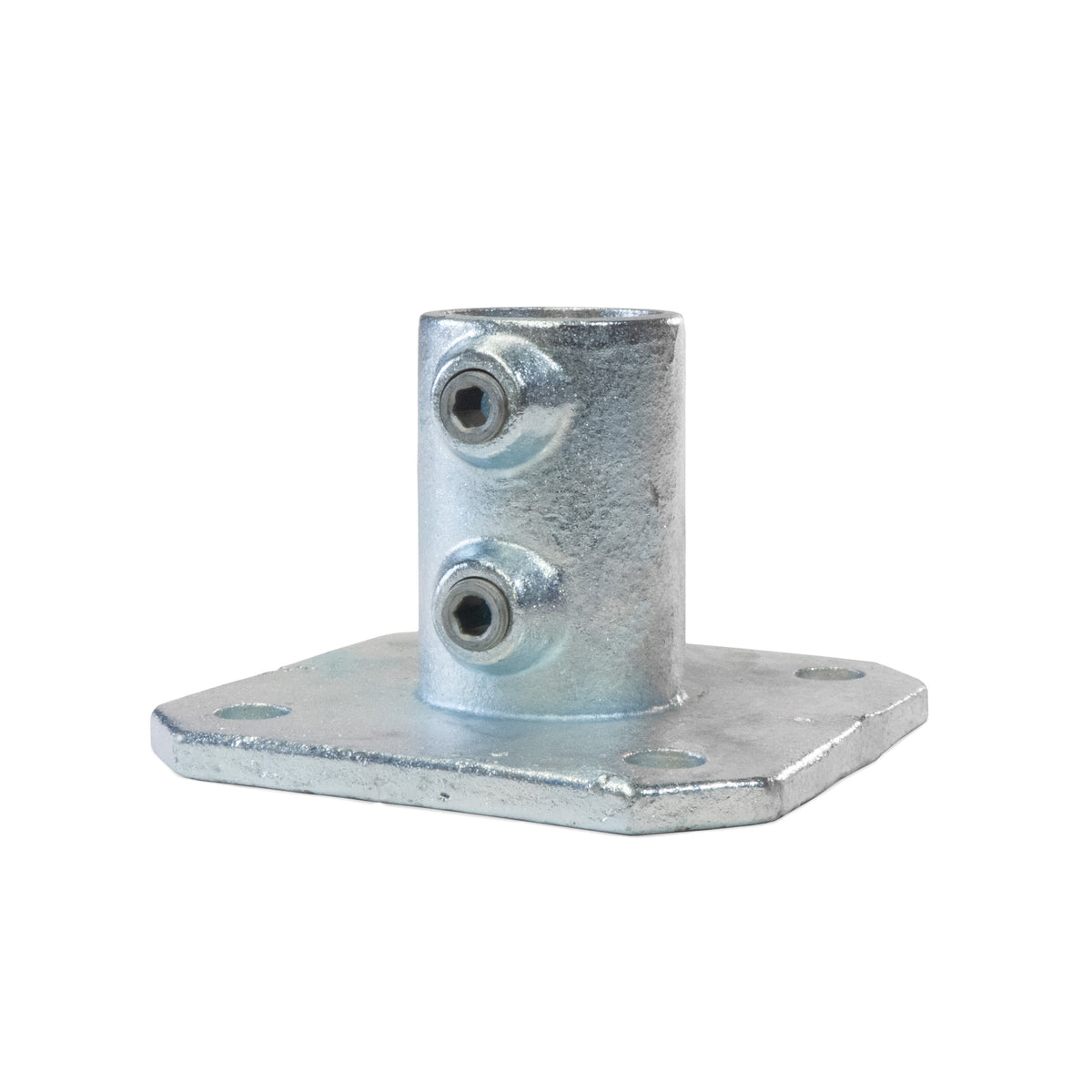 TC233 - Heavy Duty Square Railing Base Flange Galvanised Pipe Fittings ...