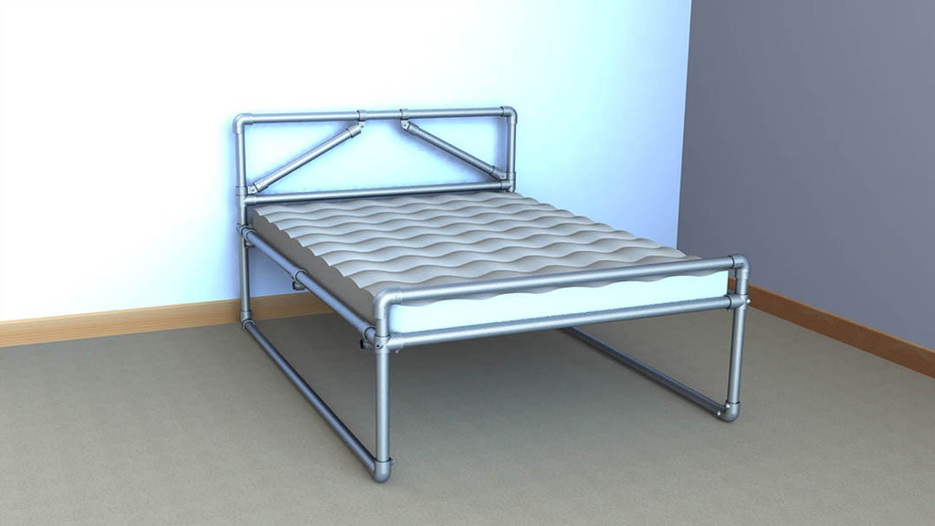 Pvc Pipe Headboard 40+ DIY Loft Bed Ideas Built With Industrial Pipe