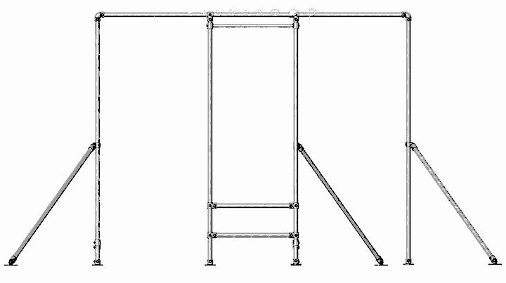 "Gombe" Parkour Fitness Frame Pipe Structure – Tubeclamp AU