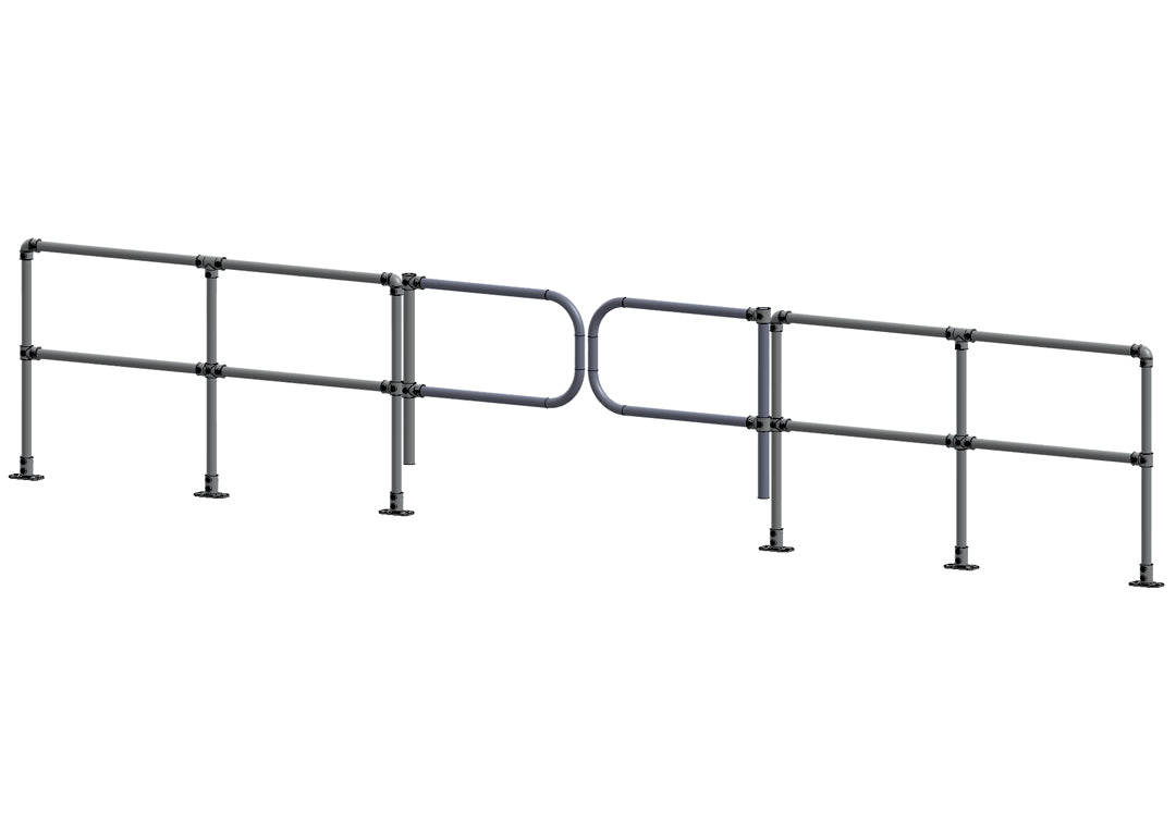 471 - Self Closing Double Railing Gate 500mm high to suit D48 Post ...