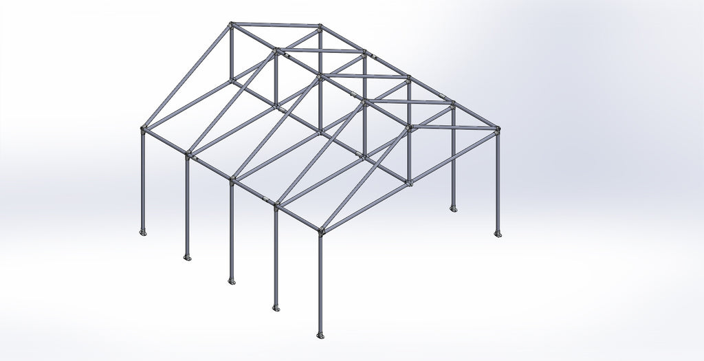K 522 - Outdoor Shelter "Greenhouse" (Frame Only) – Tubeclamp AU