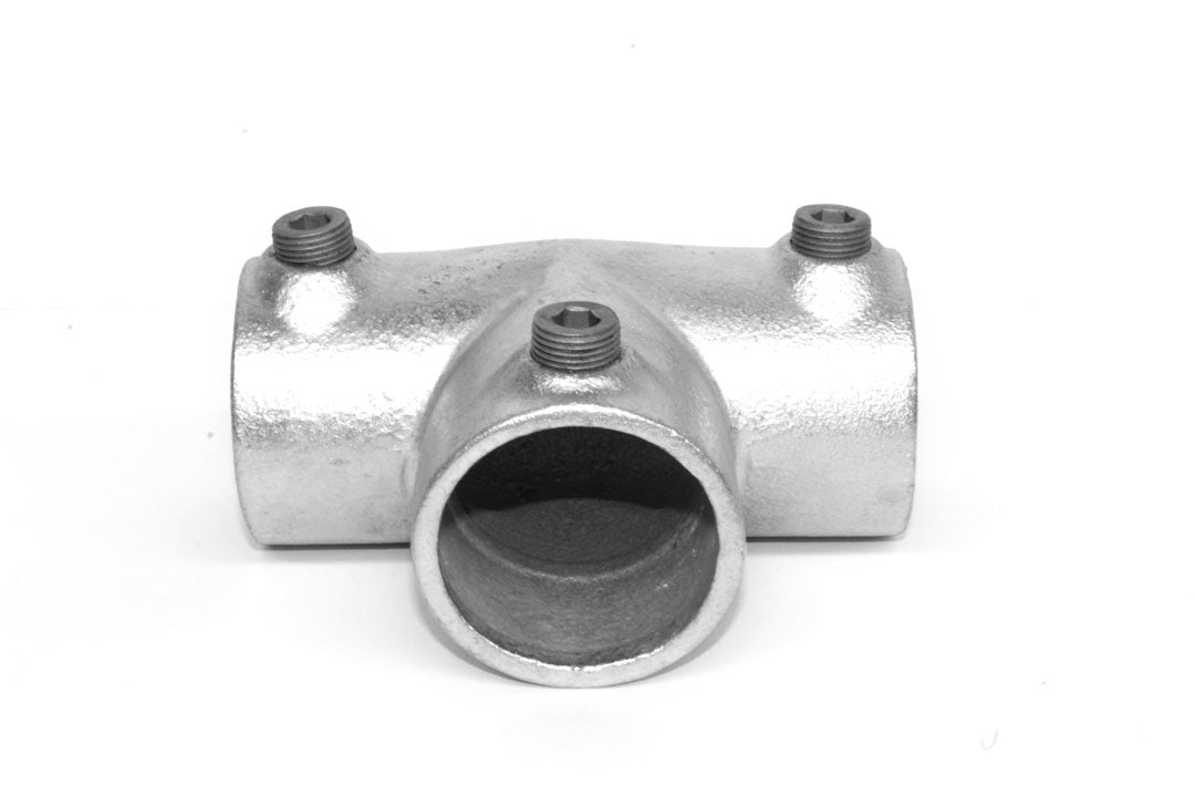 TC104 - Long Tee Galvanised Pipe Fitting – Tubeclamp AU