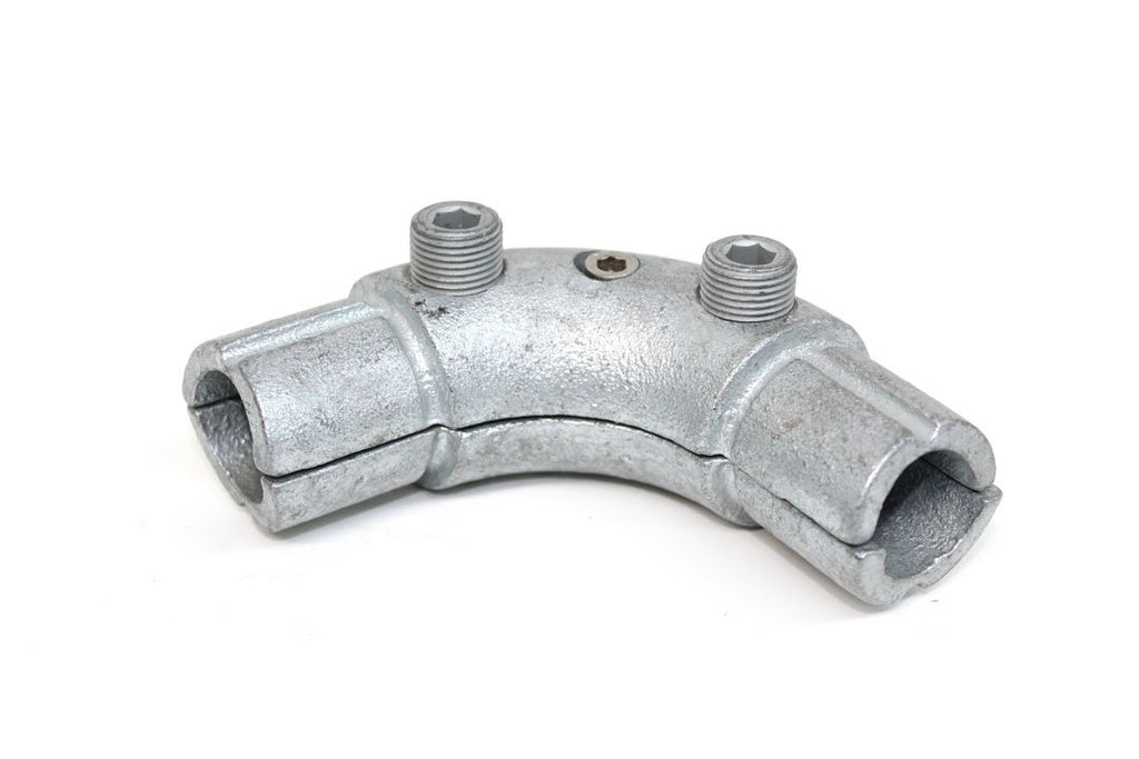 725 - Tube clamp pipe fittings internal tube joiner elbow galvanised ...